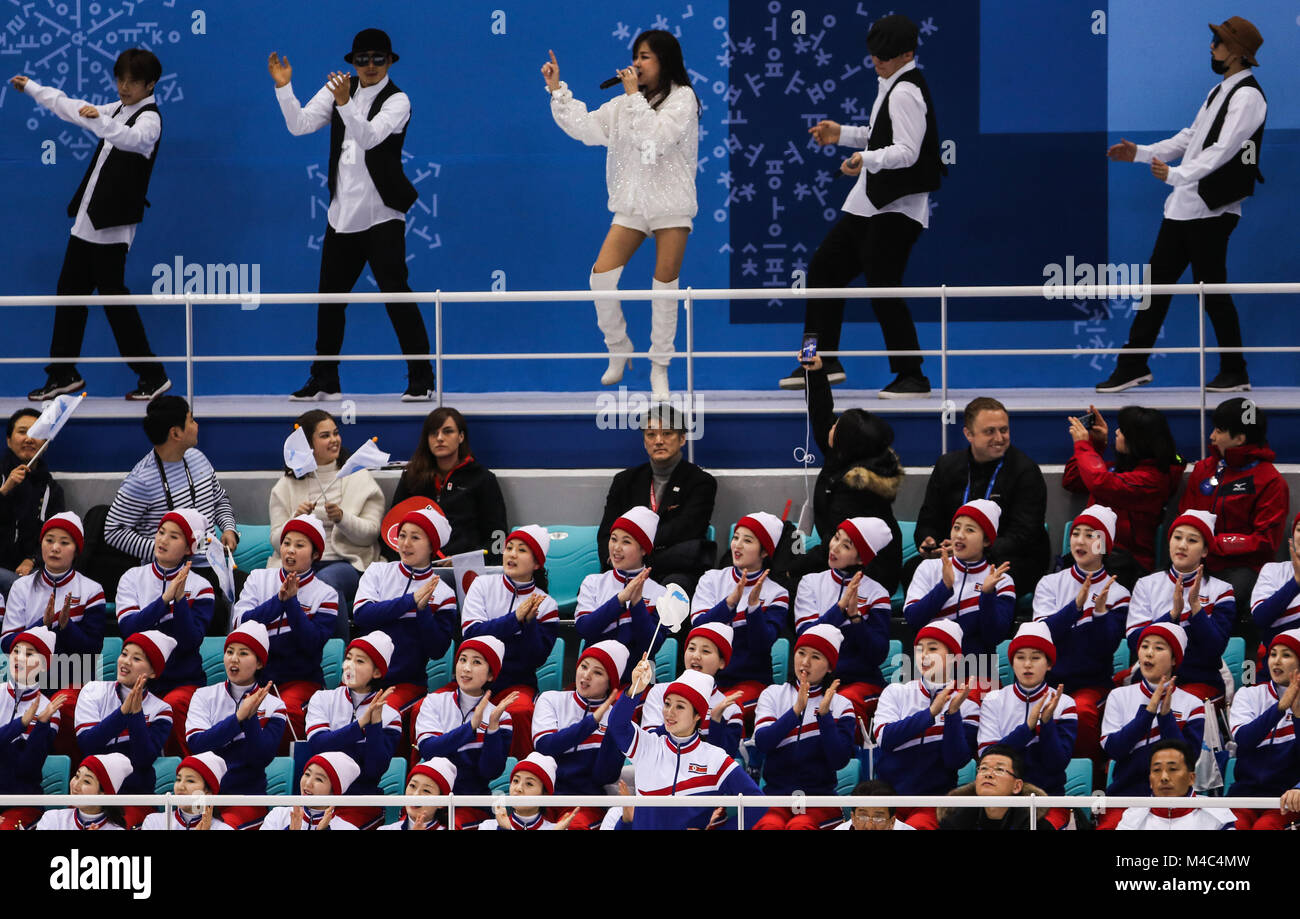 15th Feb, 2018. Different types of cheerleading South Korean singer ...