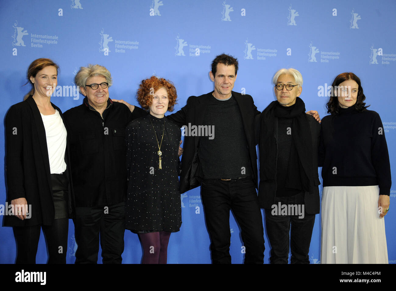 Berlin, Germany. 15th Feb, 2018. Cécile de France, Chema Prado ...