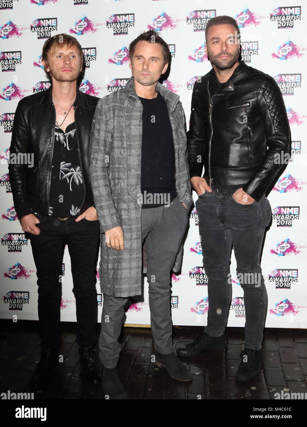 London, UK. Muse at VO5 NME Awards 2018 at the O2 Academy Brixton ...