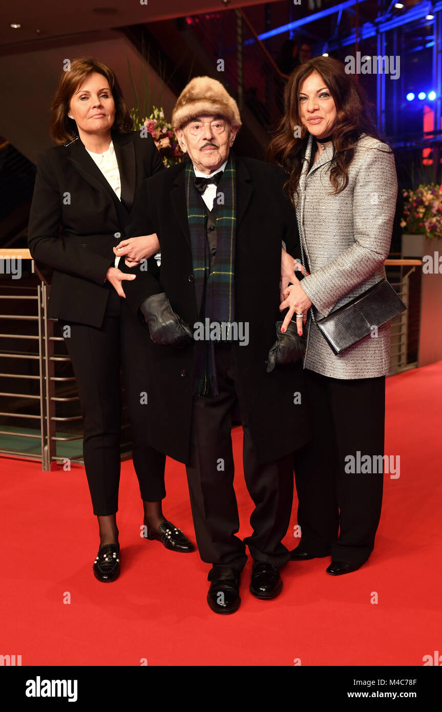 Berlin, Germany. 15th Feb, 2018. Film producer Artur Brauner, his ...