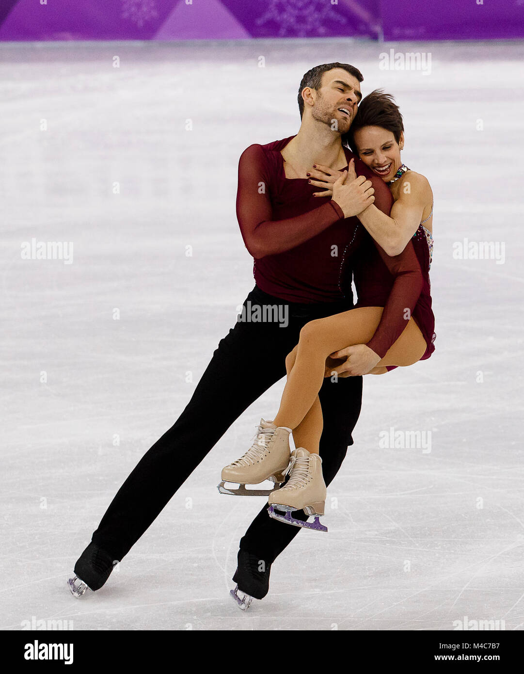 Gangneung, South Korea. 15th Feb, 2018. Ice skaters Meagan Duhamel and ...