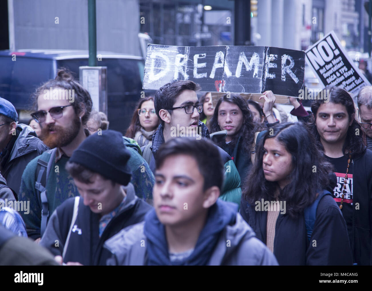 New York, USA. 15th Feb, 2018. Dreamers (DACA recipients) "A Walk To ...