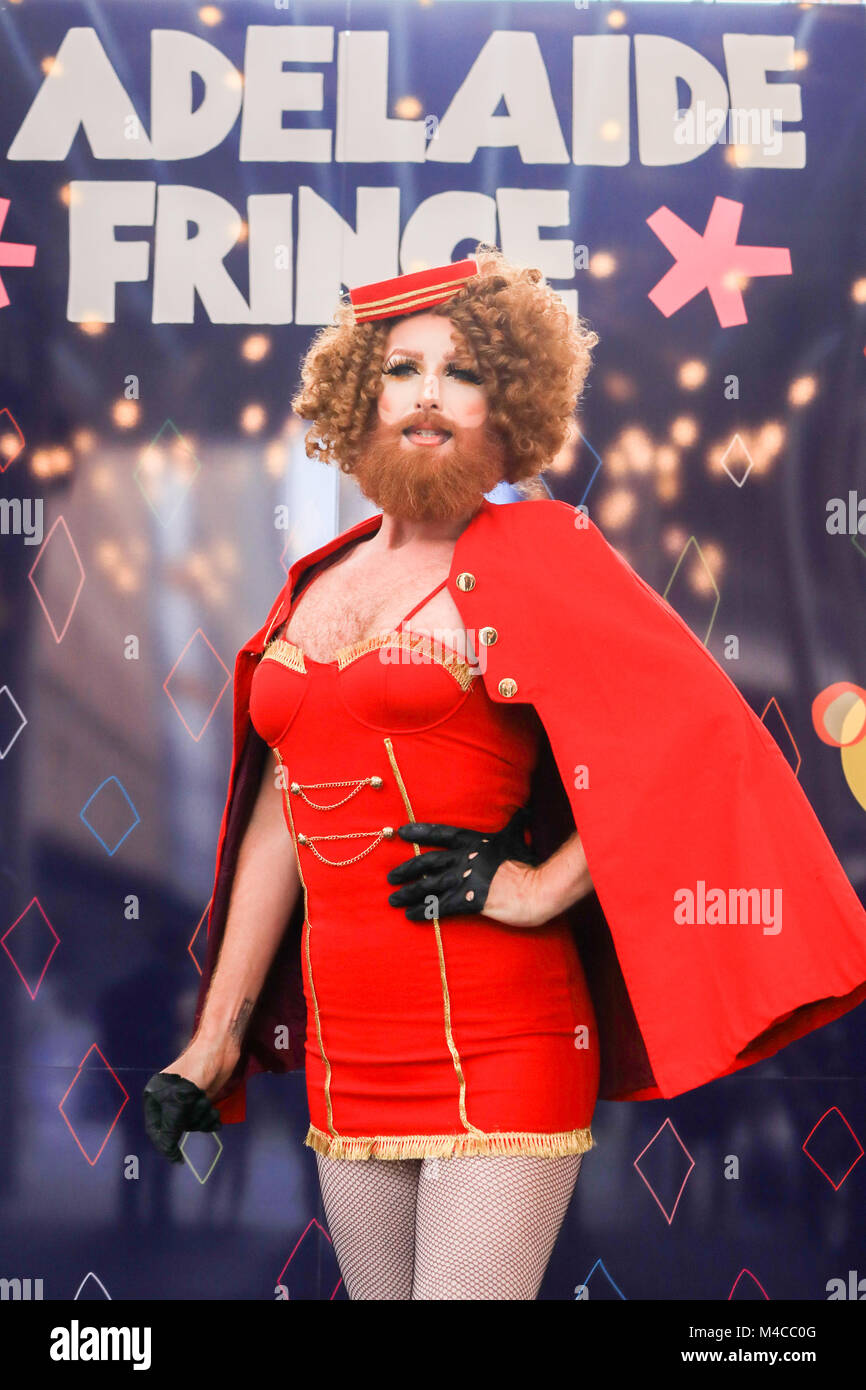 Adelaide, Australia. 16th Feb, 2018. Gingzilla attends the photocall to ...