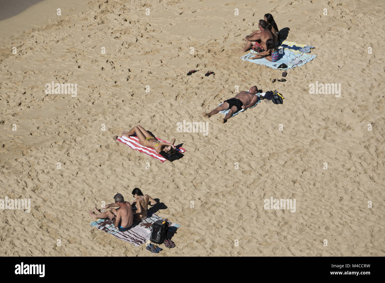 Usa Popular With Sunbathers And Tourist High Resolution Stock ...