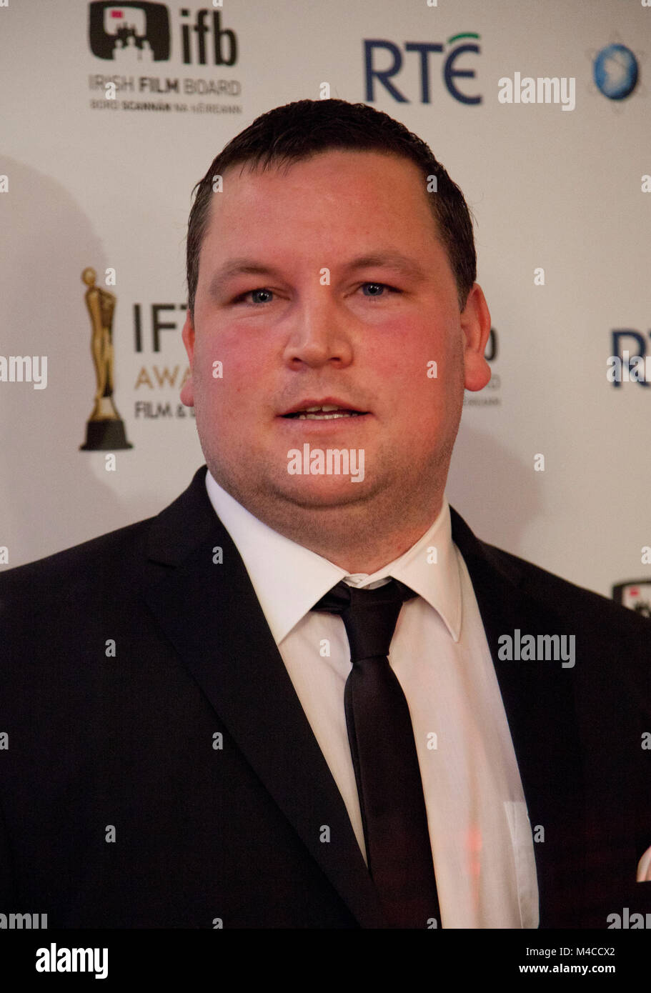 Dublin, Ireland. 15th February, 2018. John Connors, awarded Best Actor ...