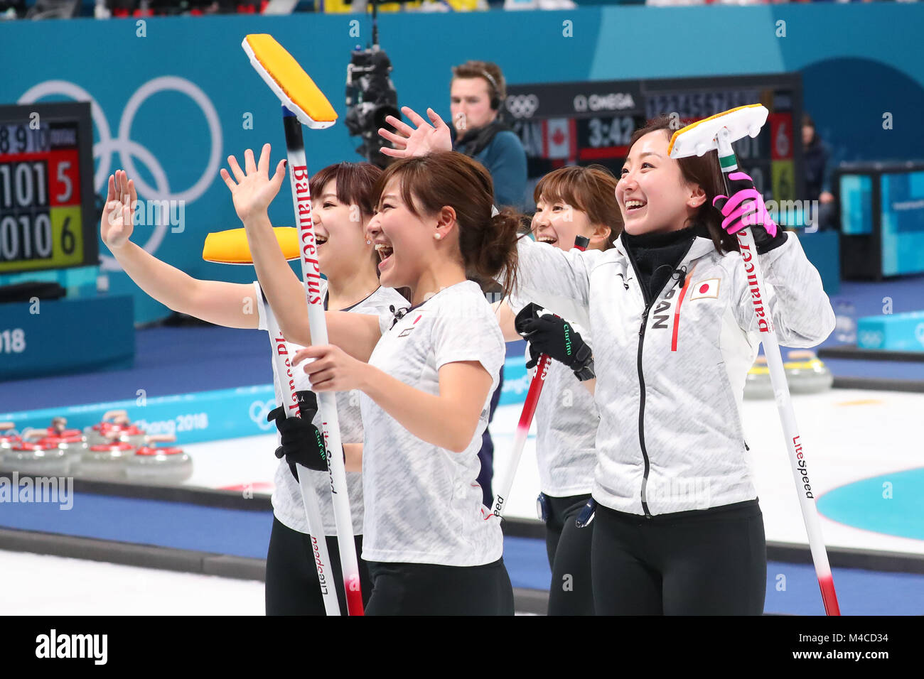 Gangneung, South Korea. 15th Feb, 2018. Japan team group (JPN) Curling ...