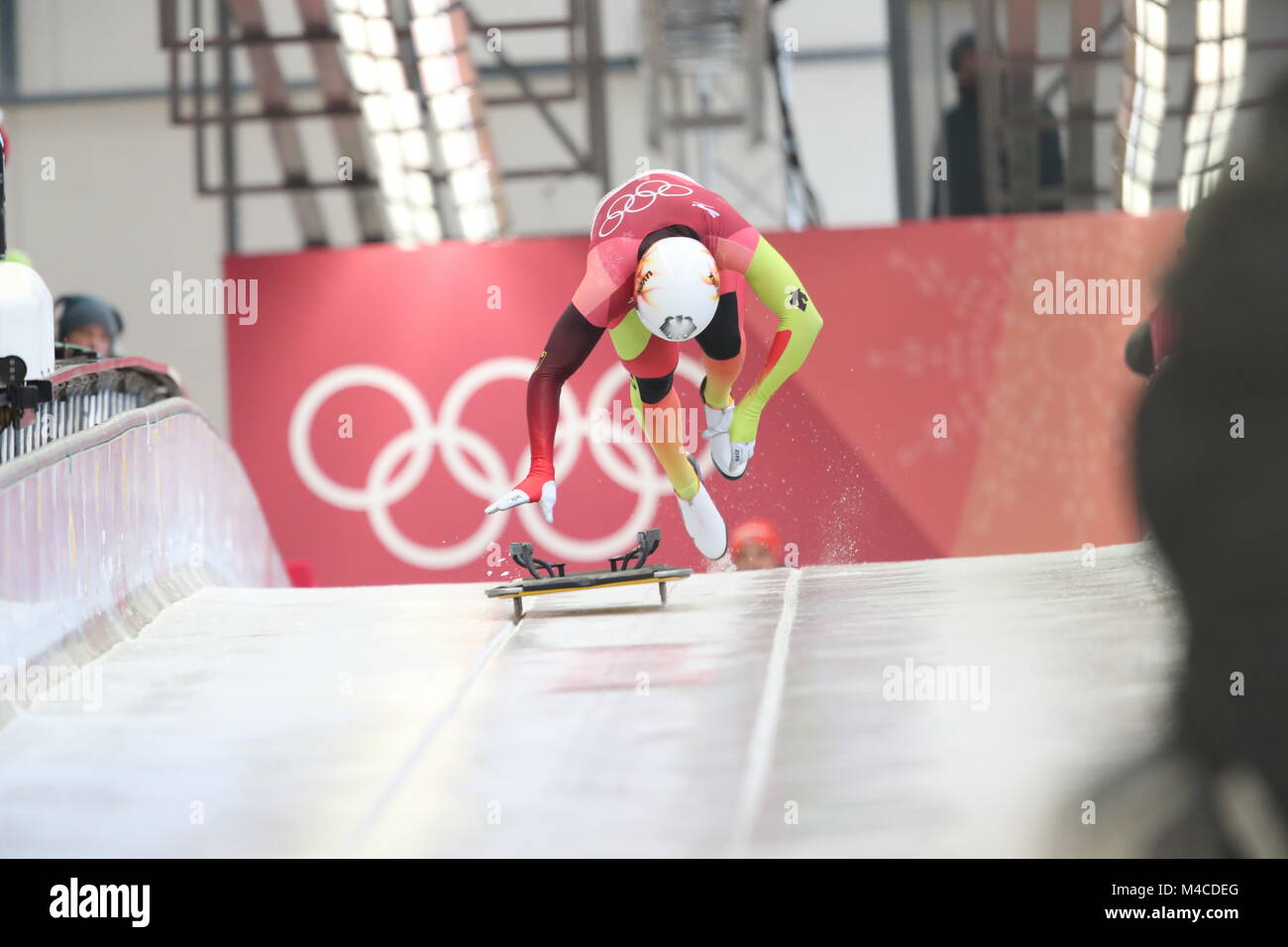 Christopher GROTHEER (GER) competes in Heat One of the Men's Skeleton ...