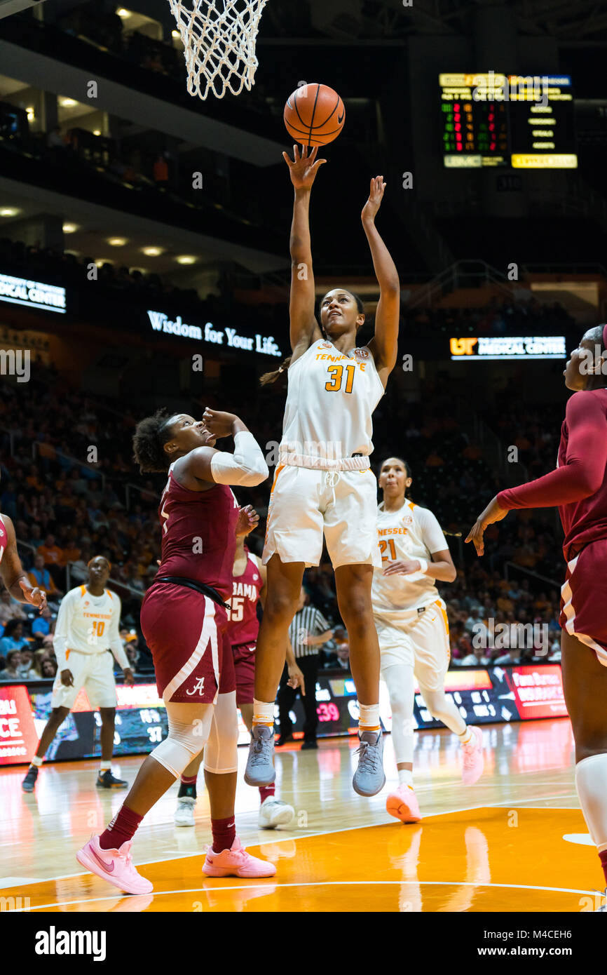 February 15, 2018: Jaime Nared #31 of the Tennessee Lady Volunteers ...