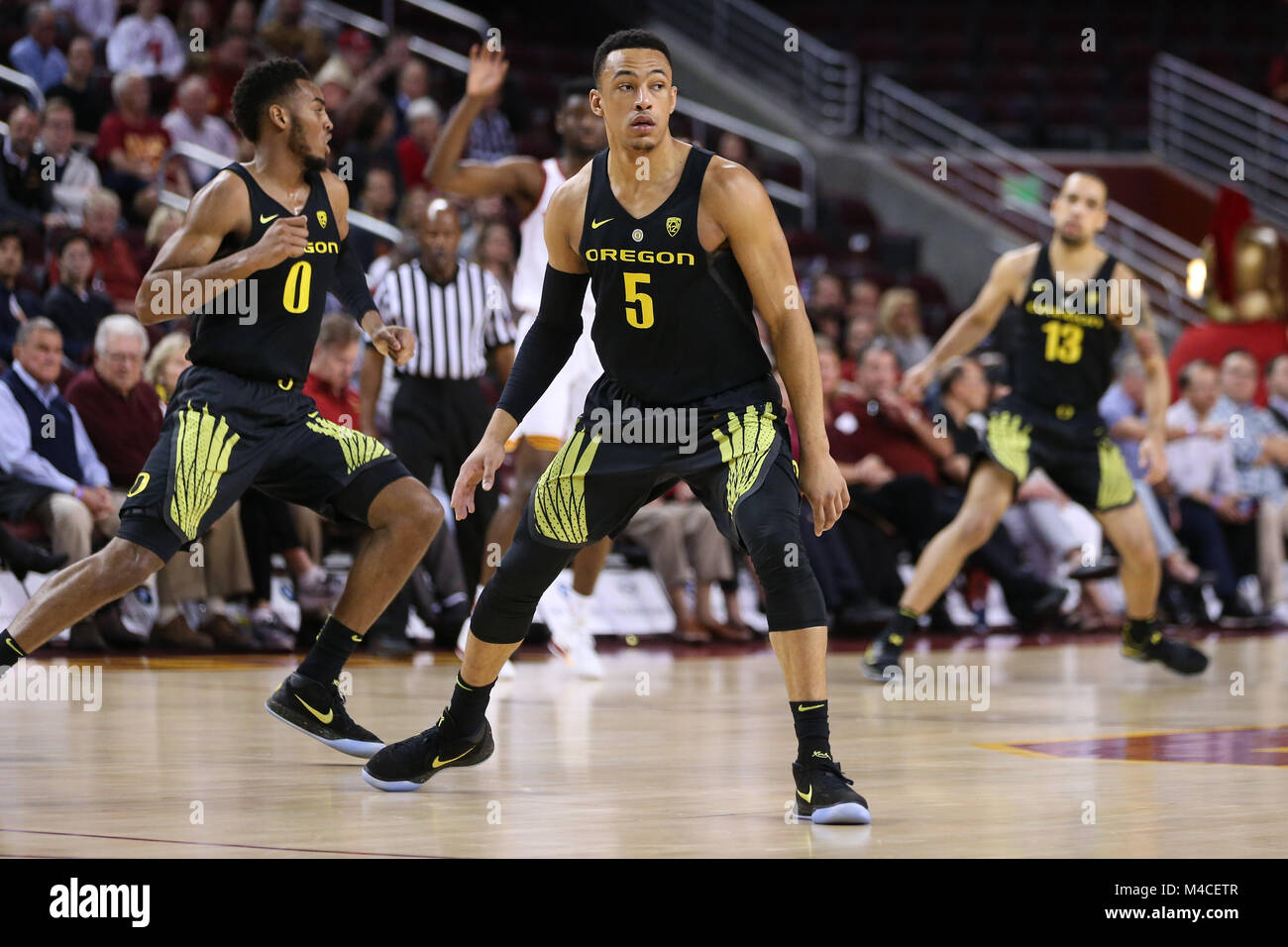 February 15, 2018: Oregon Ducks guard Elijah Brown (5) in a NCAA ...