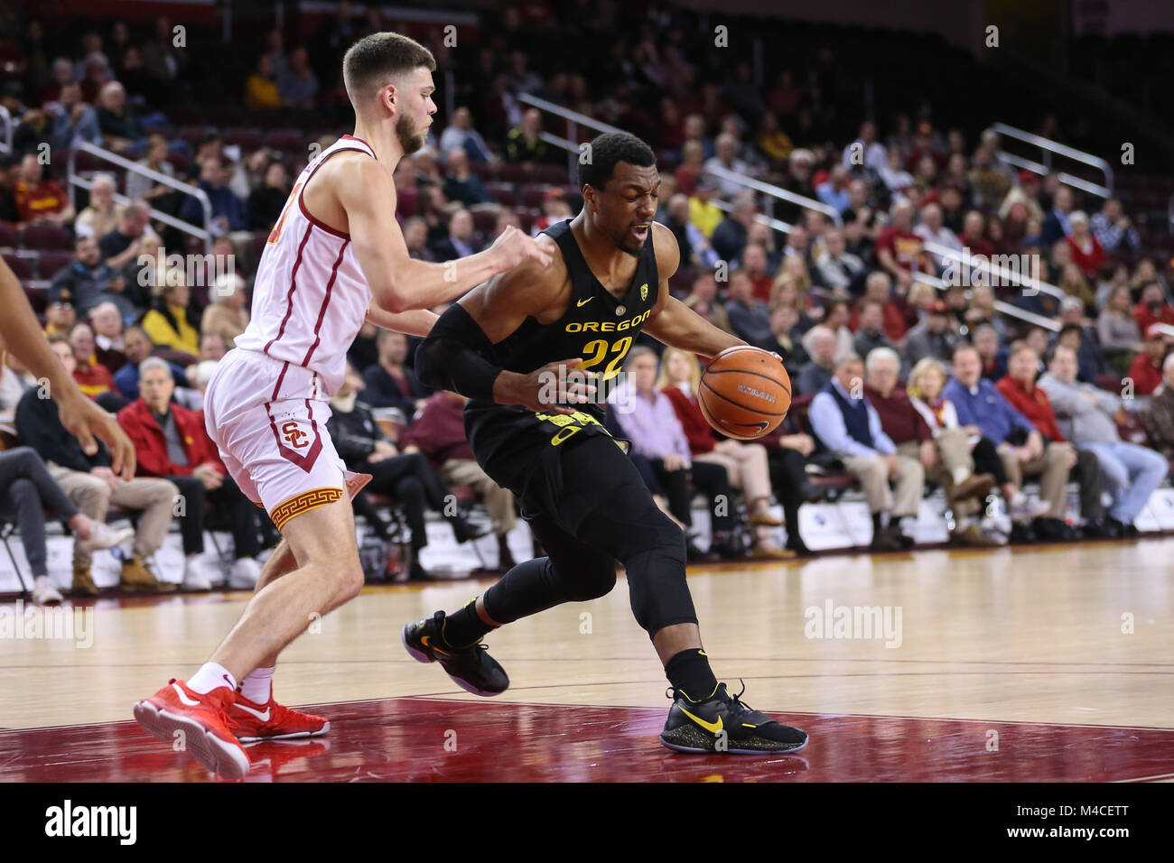 February 15, 2018: Oregon Ducks forward MiKyle McIntosh (22) in a NCAA ...