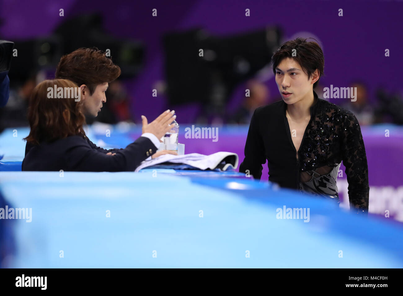 Gangneung, South Korea. 16th Feb, 2018. (L-R) Yusuke Hayashi, Keiji Tanaka (JPN) Figure Skating ...