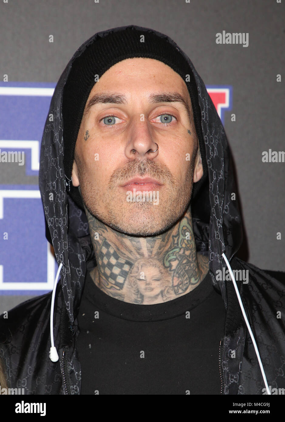 Los Angeles, Ca, USA. 15th Feb, 2018. Travis Barker, at the 2018 Rookie ...