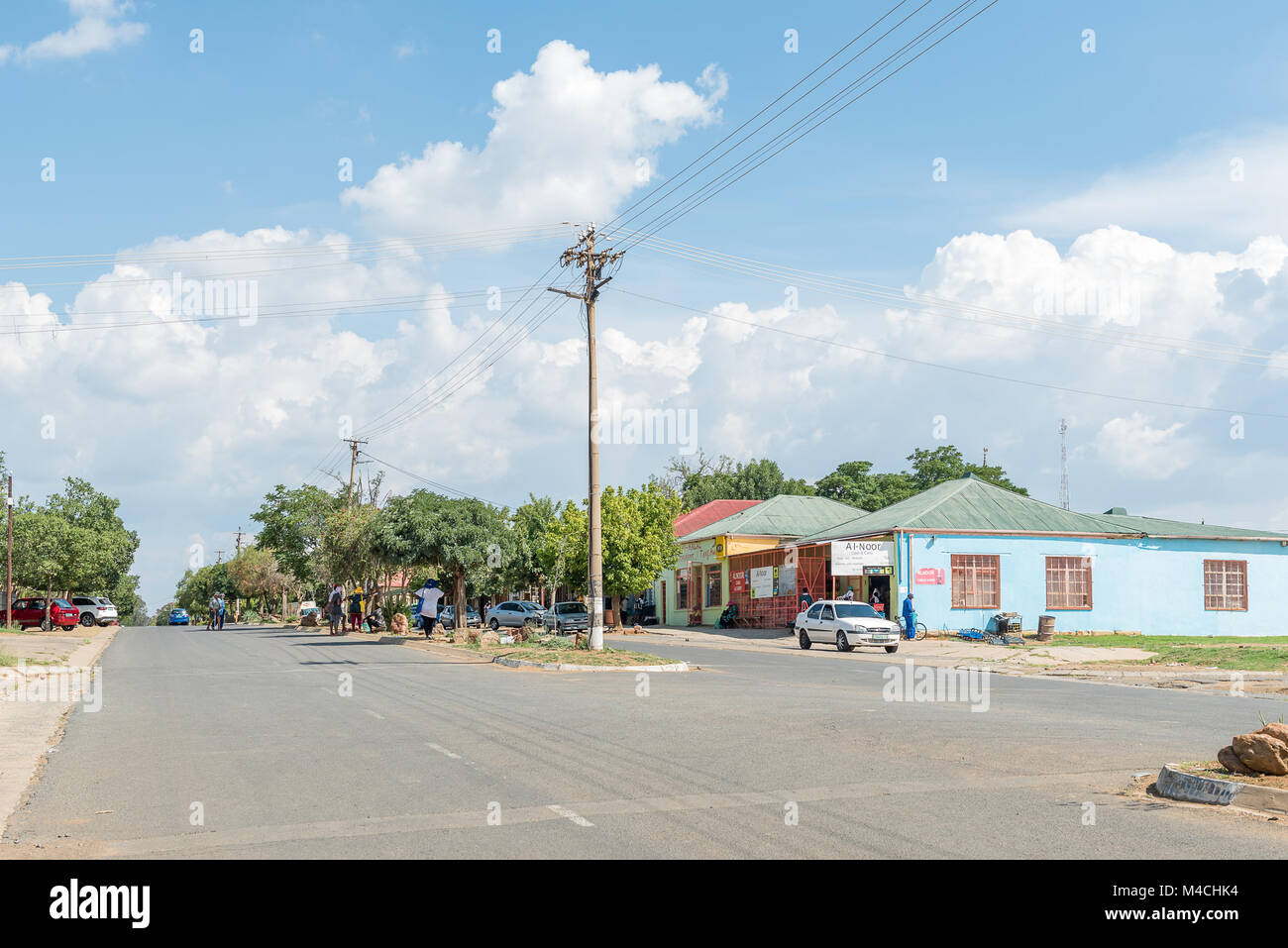 EXCELSIOR, SOUTH AFRICA, FEBRUARY 9, 2018: A street scene, with ...