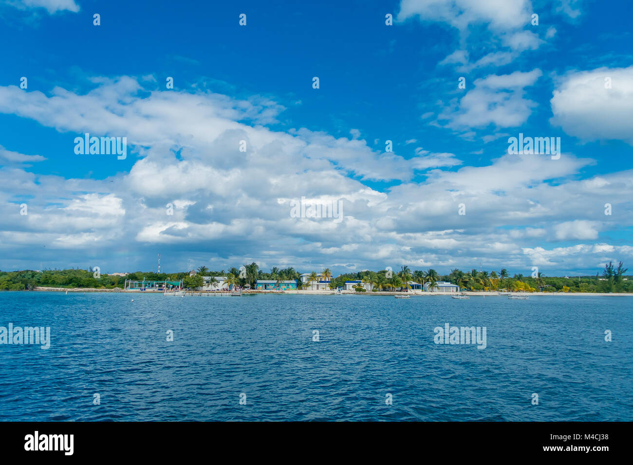 ISLA MUJERES, MEXICO, JANUARY 10, 2018: Astonishing outdoor view of ...
