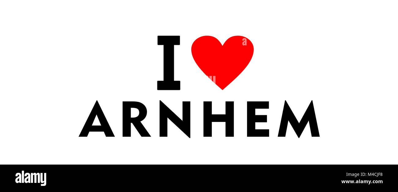 I love Arnhem city Netherlands country heart symbol Stock Photo - Alamy