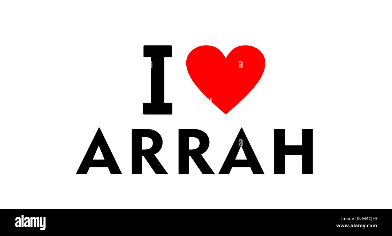I love Arrah city India country heart symbol Stock Photo - Alamy