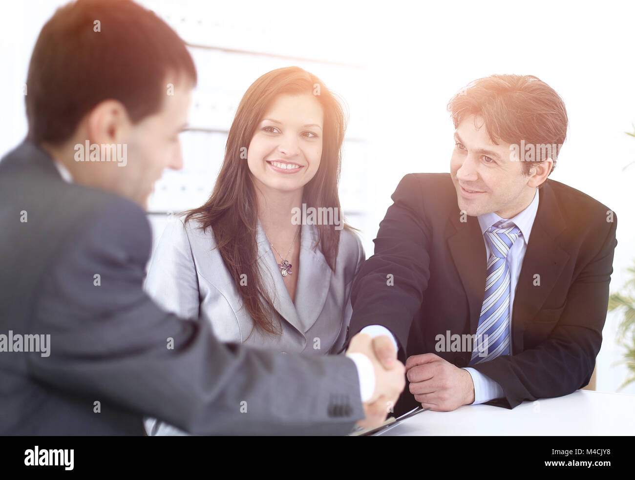 Business leaders handshake hi-res stock photography and images - Alamy
