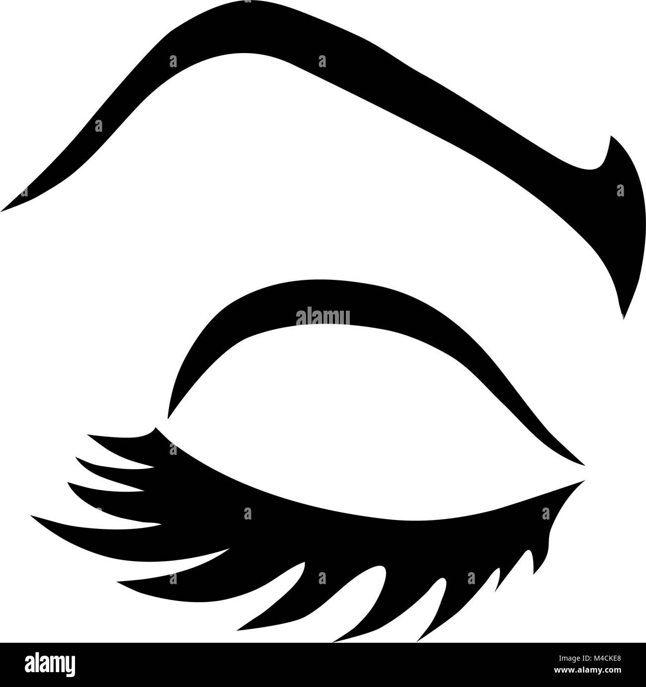 Vector image girl long Cut Out Stock Images & Pictures - Alamy