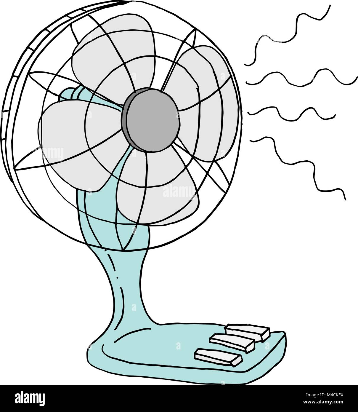Table Fan Drawing