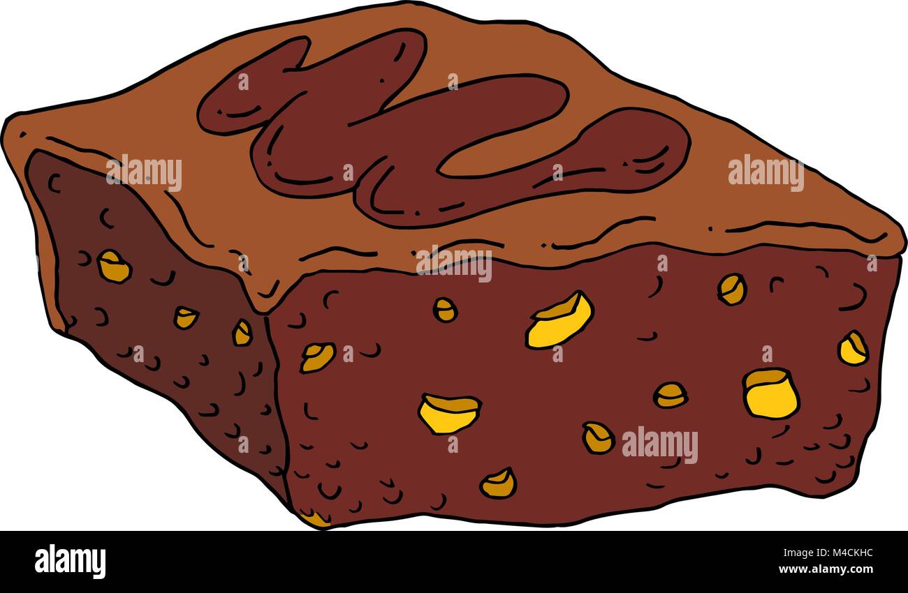An image of a chocolate fudge brownie Stock Vector Image & Art - Alamy