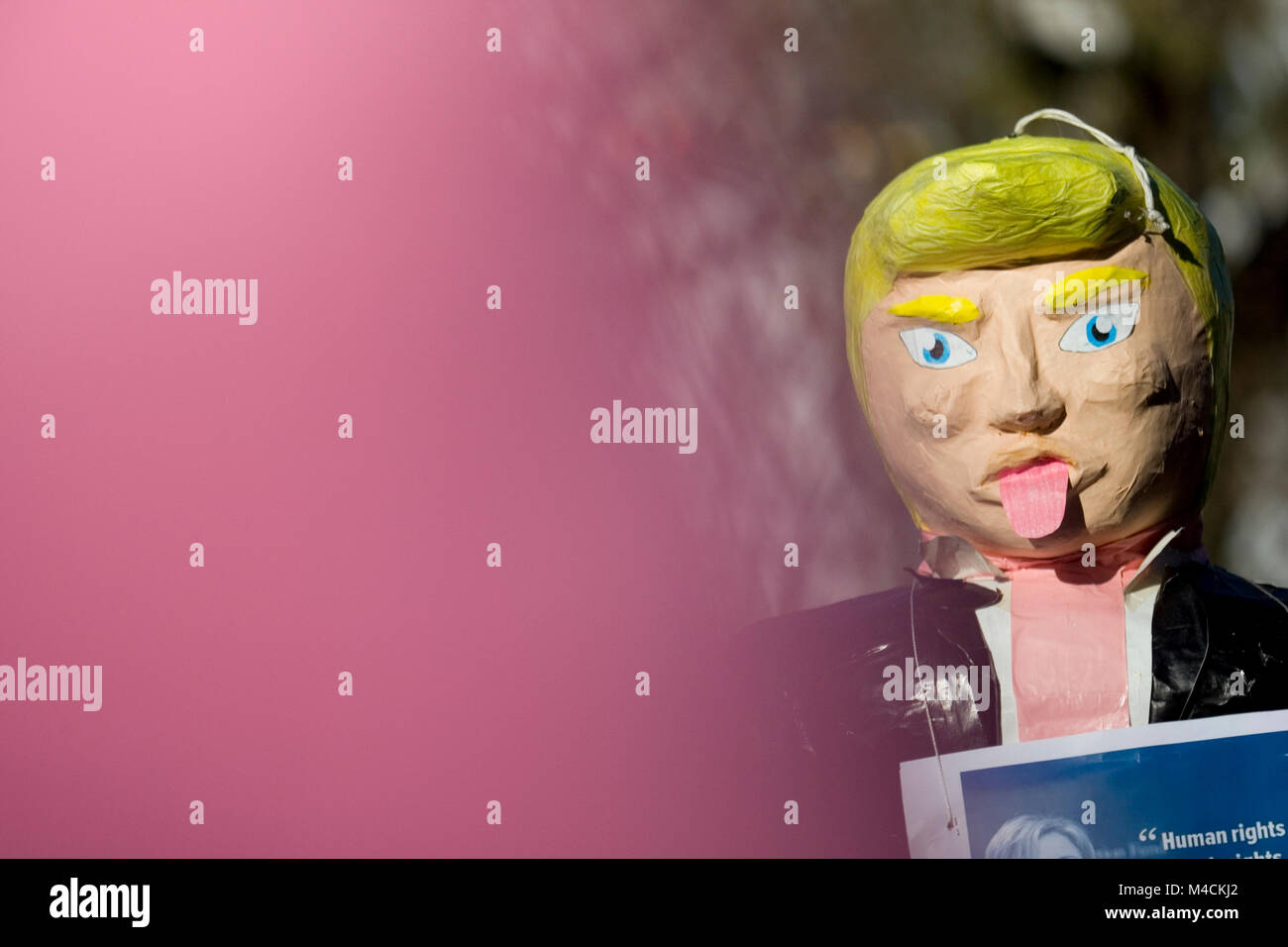Donald Trump Effigy, women's march on London, England, UK, 2017 Stock ...