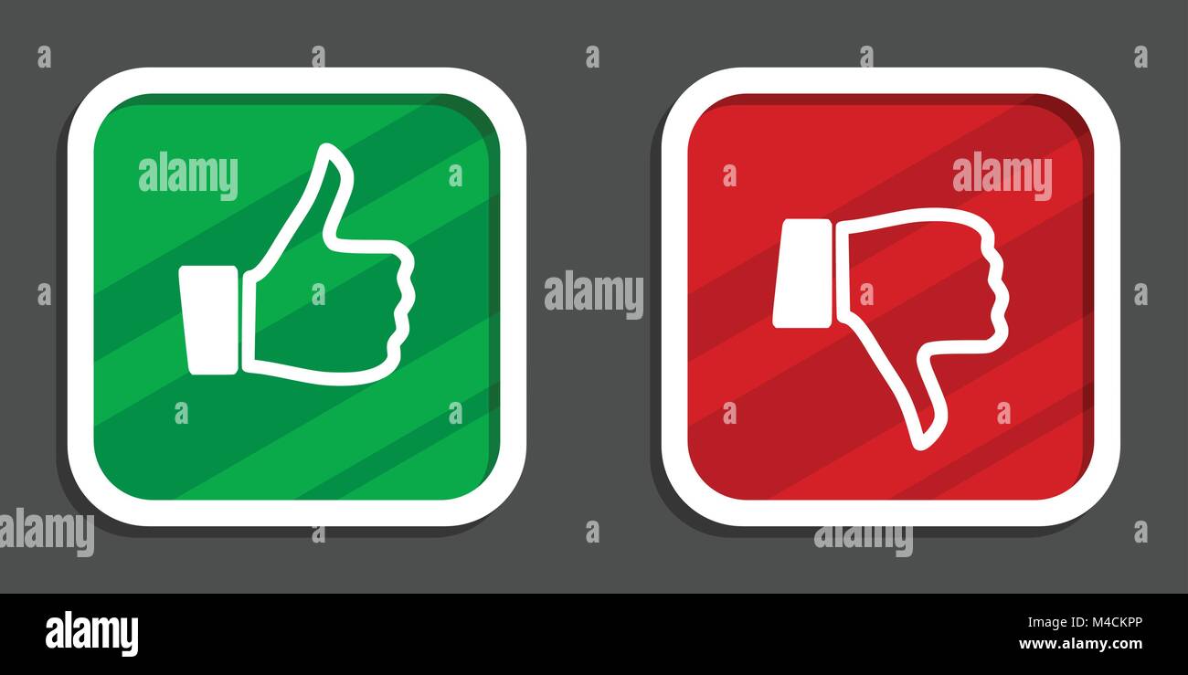 Like dislike vector icon Stock Vector Image & Art - Alamy