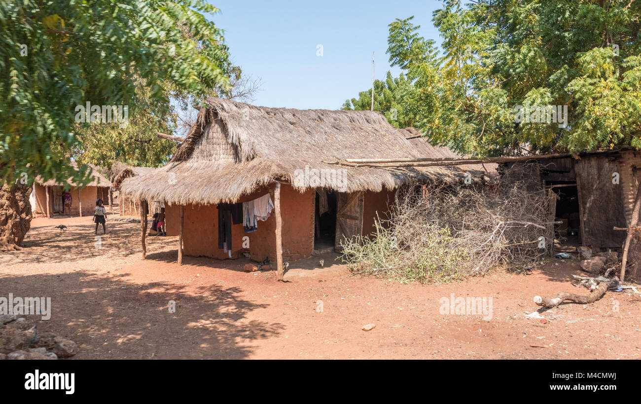 Poor Rural Village, Southern Madagascar Stock Photo - Alamy