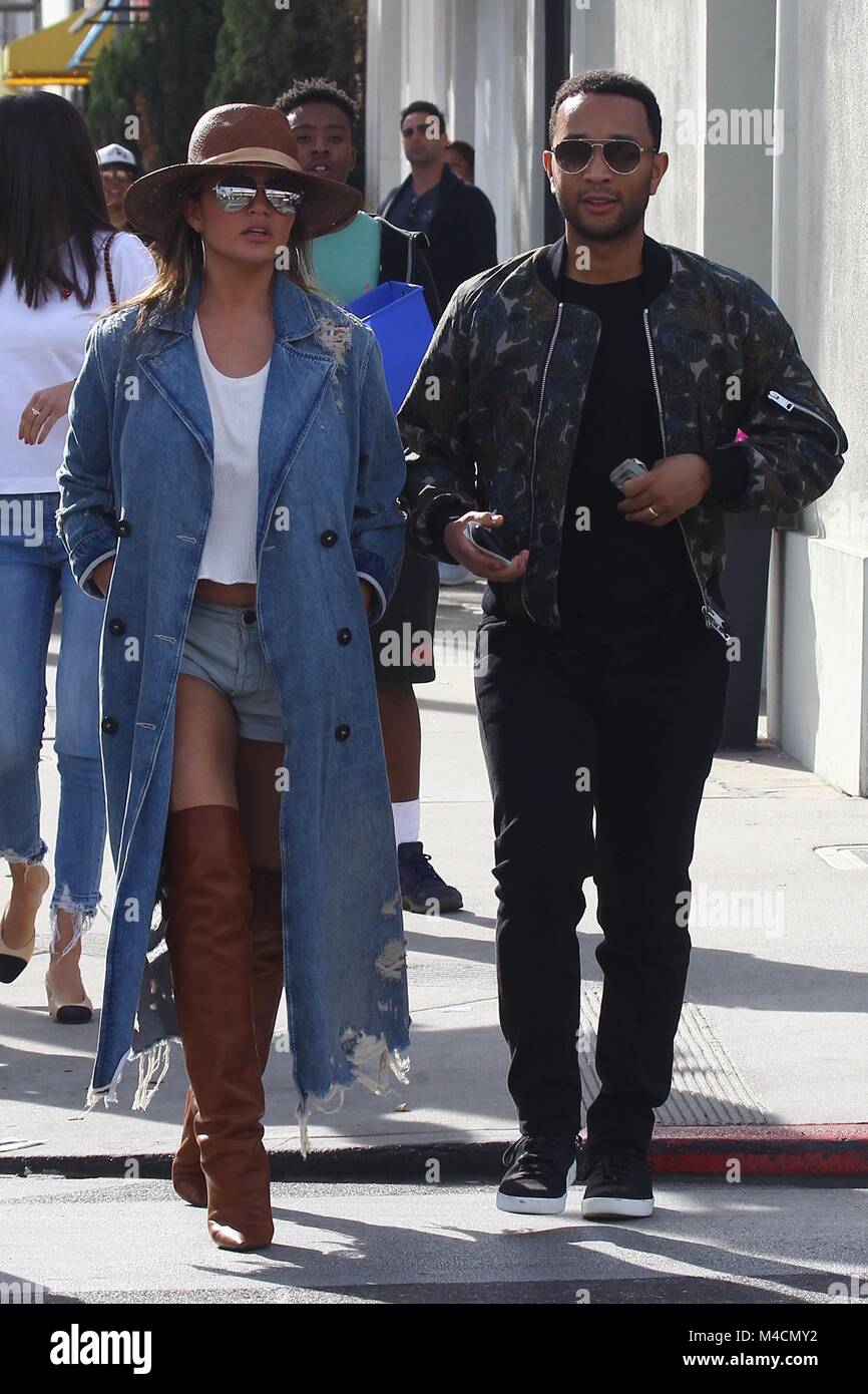 John Legend enjoys a day out with his pregnant wife Chrissy Teigen on ...