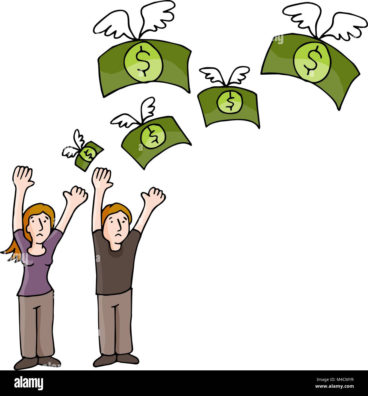 Couple financial Stock Vector Images - Alamy