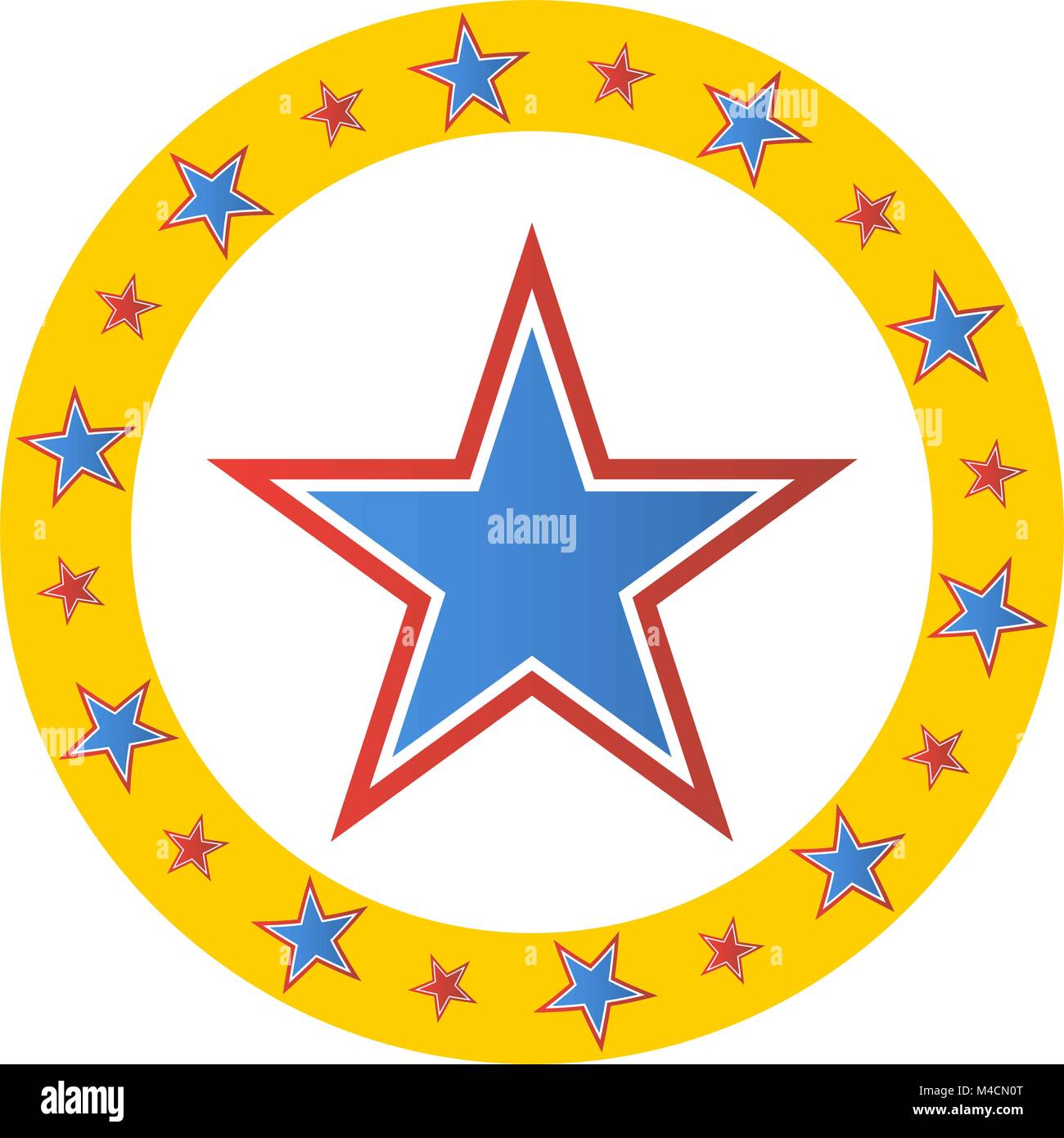 An image of a circus star circle emblem Stock Vector Image & Art - Alamy