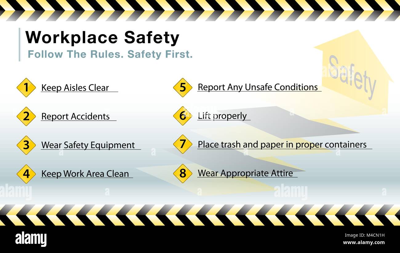 An image of a workplace safety slide Stock Vector Image & Art - Alamy