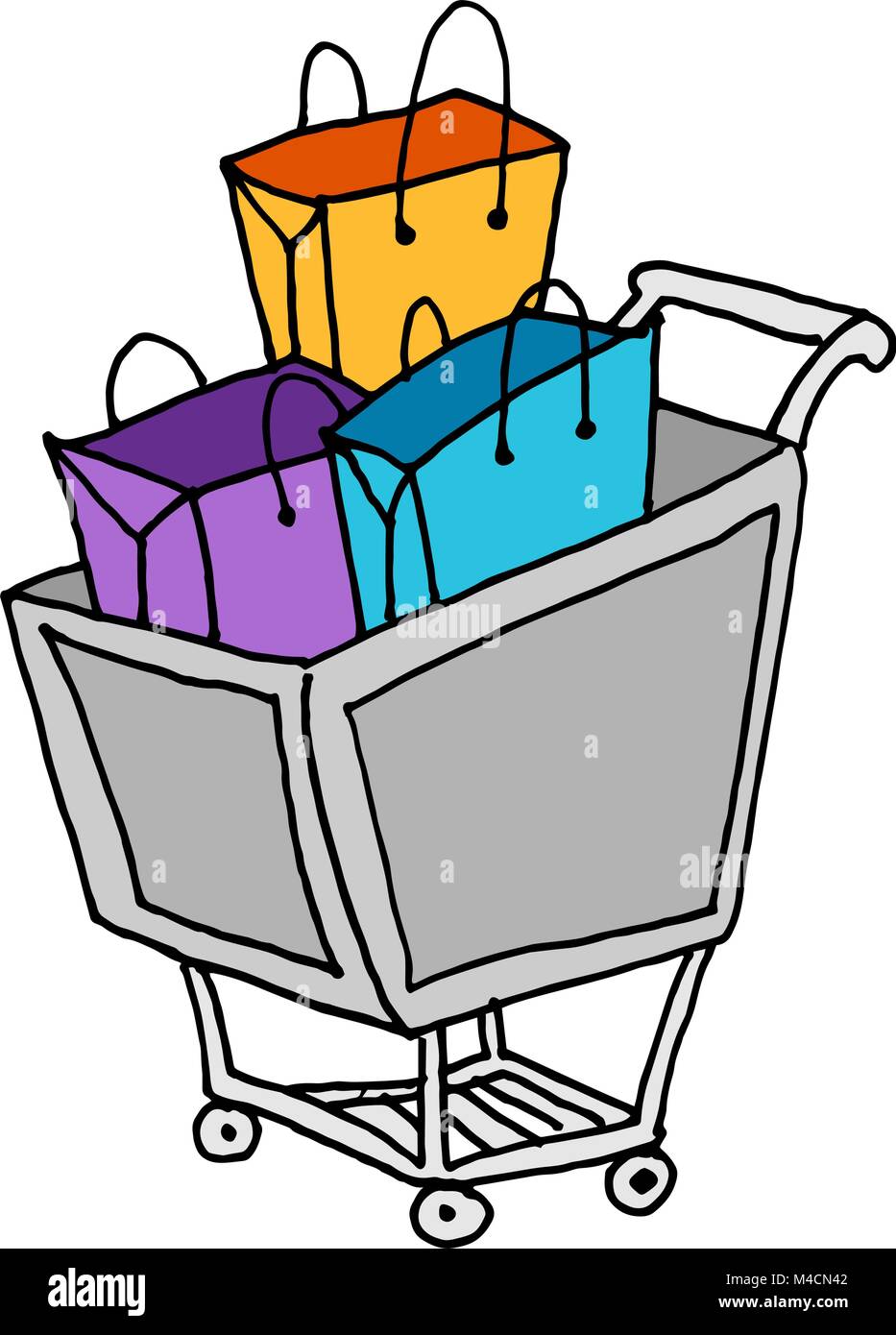 Cart of bags hi-res stock photography and images - Alamy