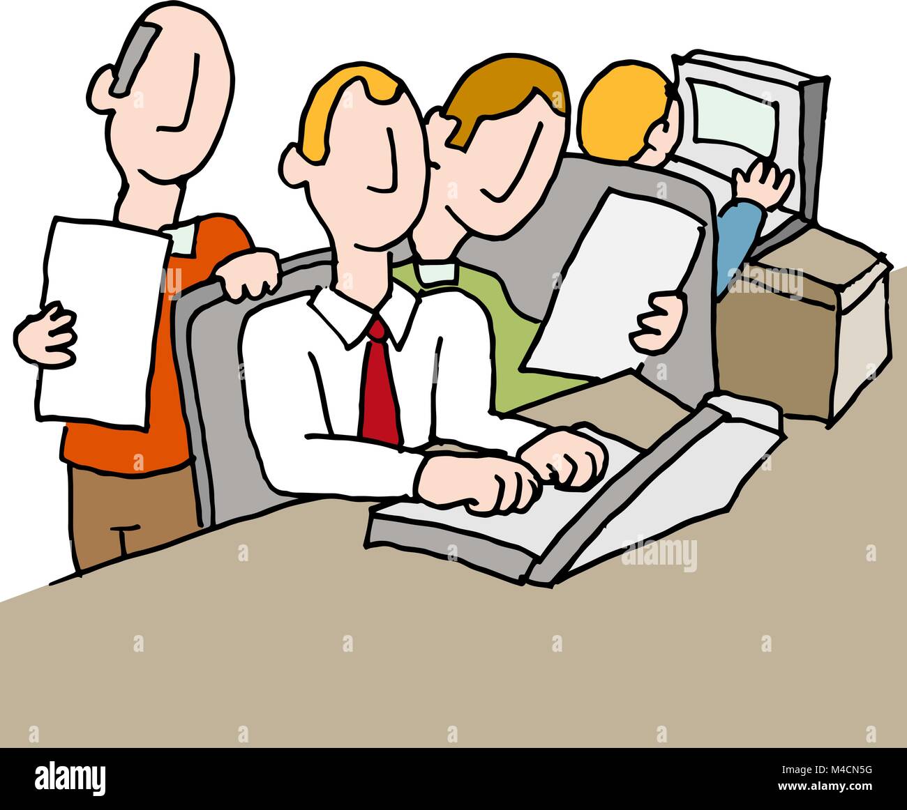 Crowded busy Stock Vector Images - Alamy