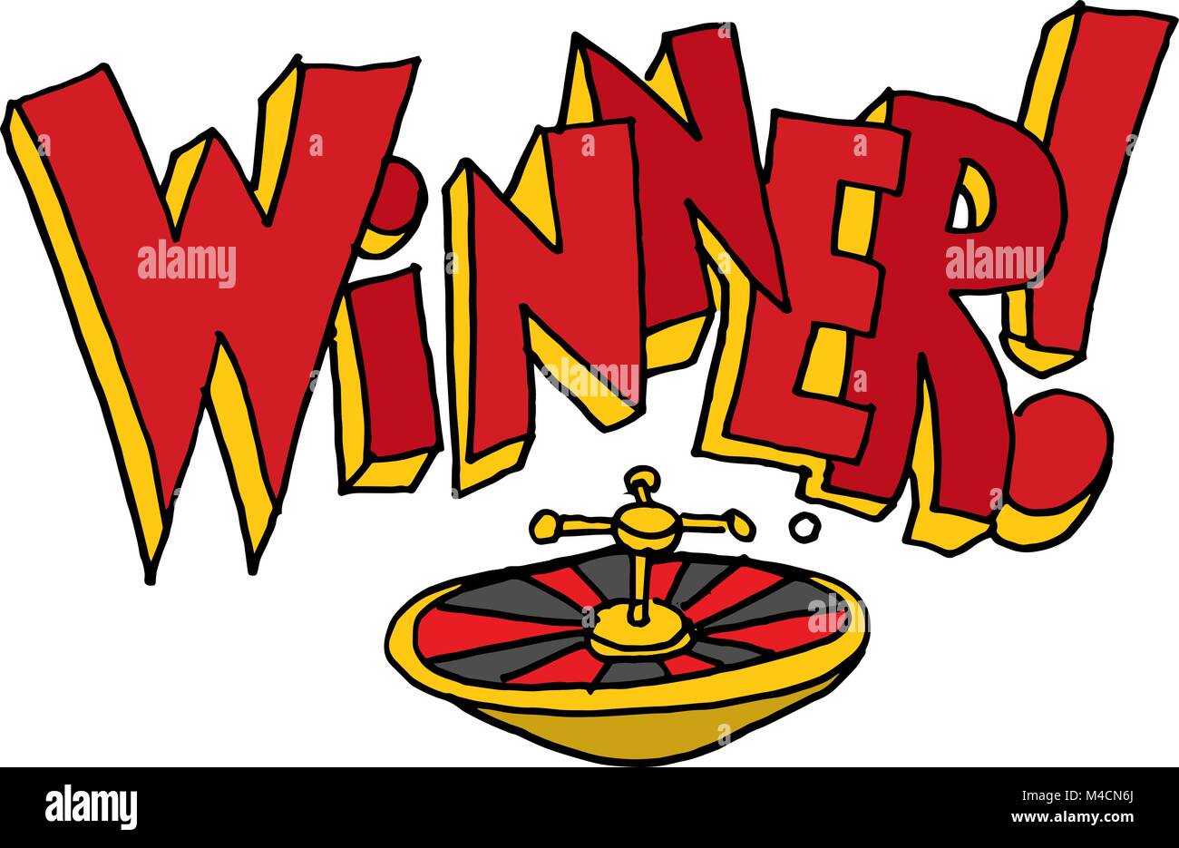An image of a winner roulette message Stock Vector Image & Art - Alamy