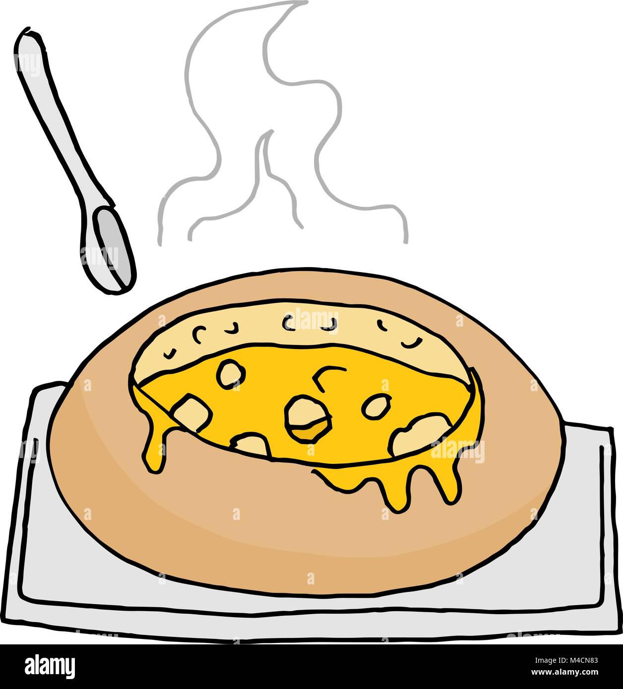 Comfort food bowl Stock Vector Images - Alamy