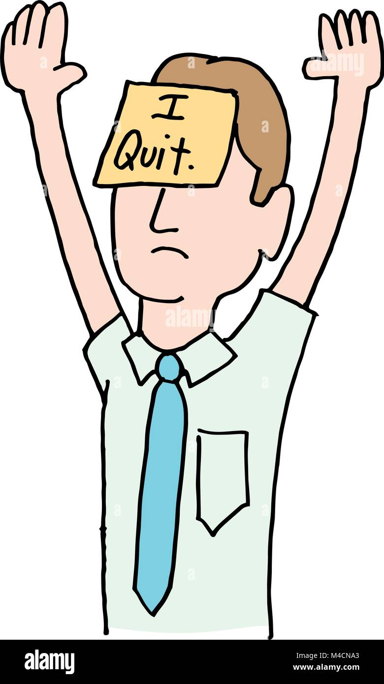 An image of a surrendering businessman with arms raised Stock Vector ...