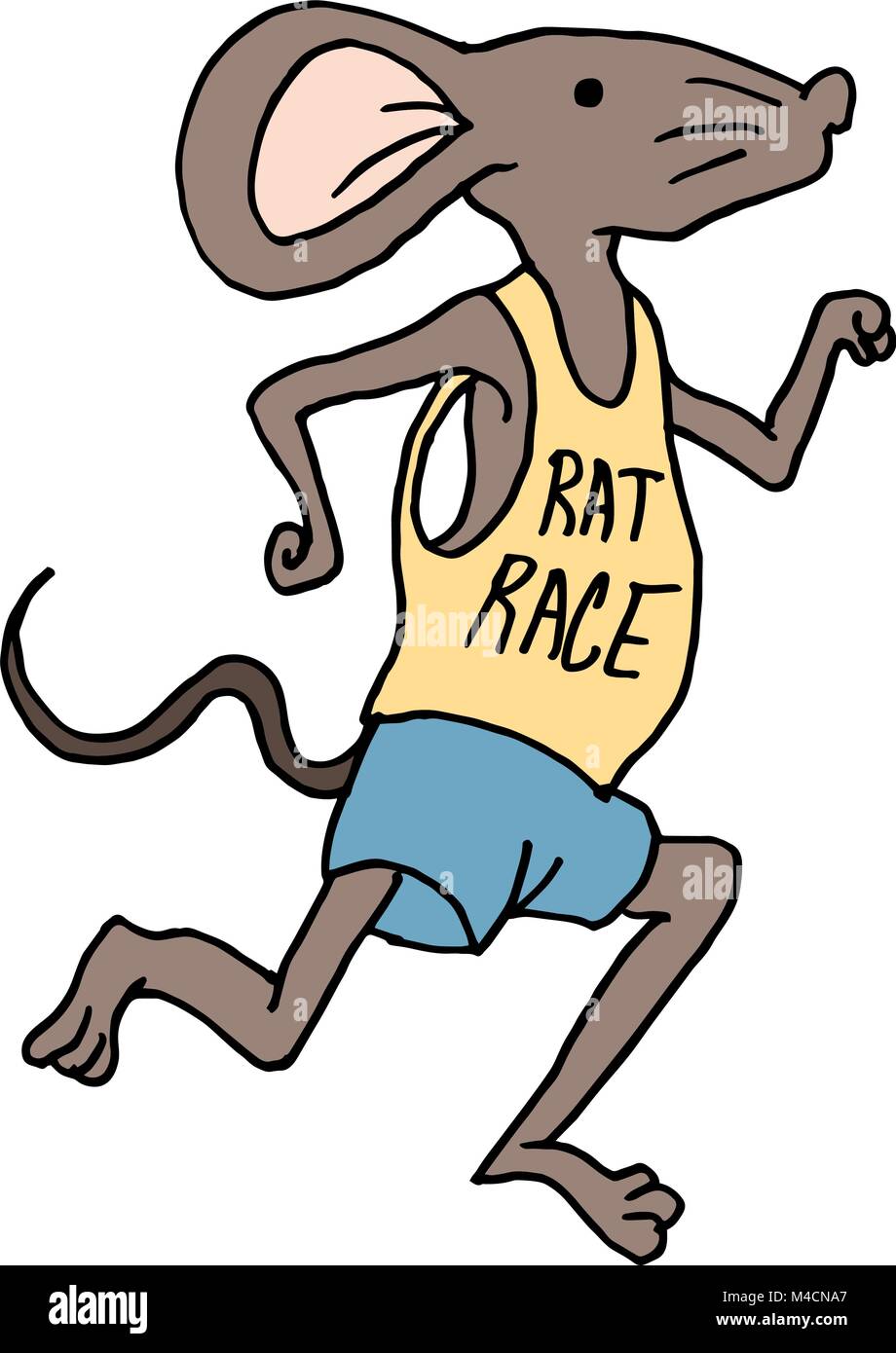 An image of a rat race runner Stock Vector Image & Art - Alamy