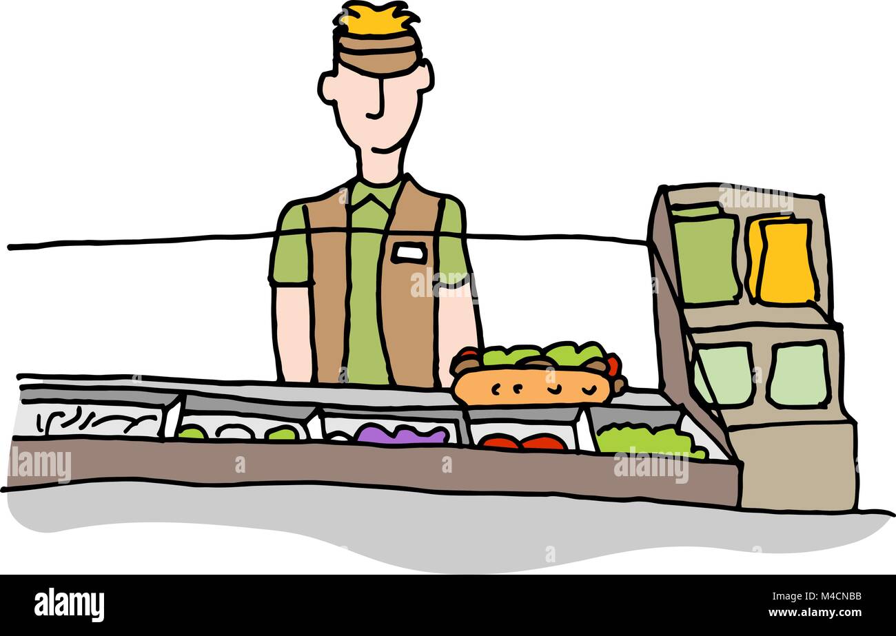Making a sandwich Stock Vector Images - Alamy
