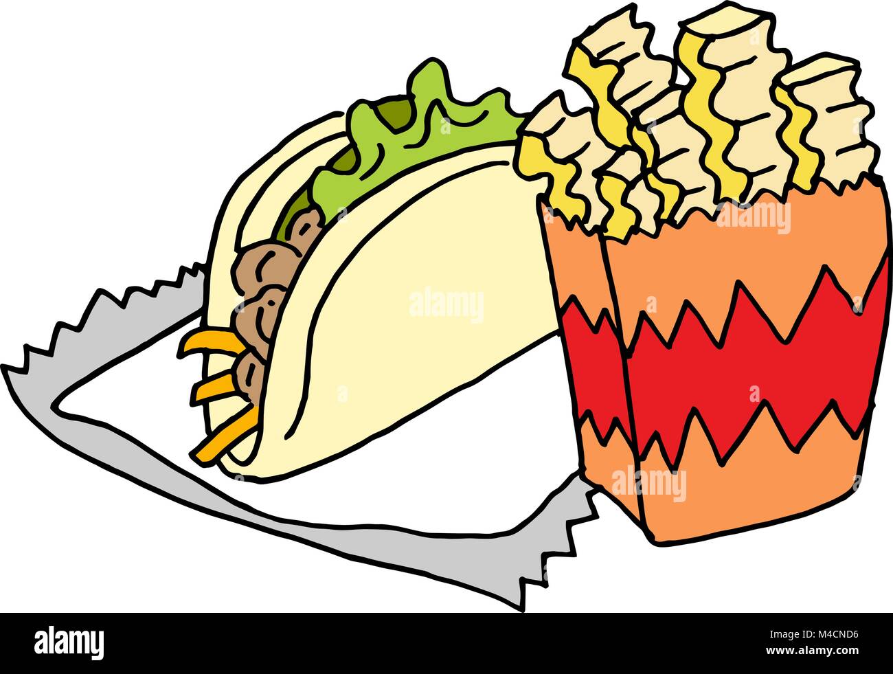 Crinkle cut food Stock Vector Images - Alamy