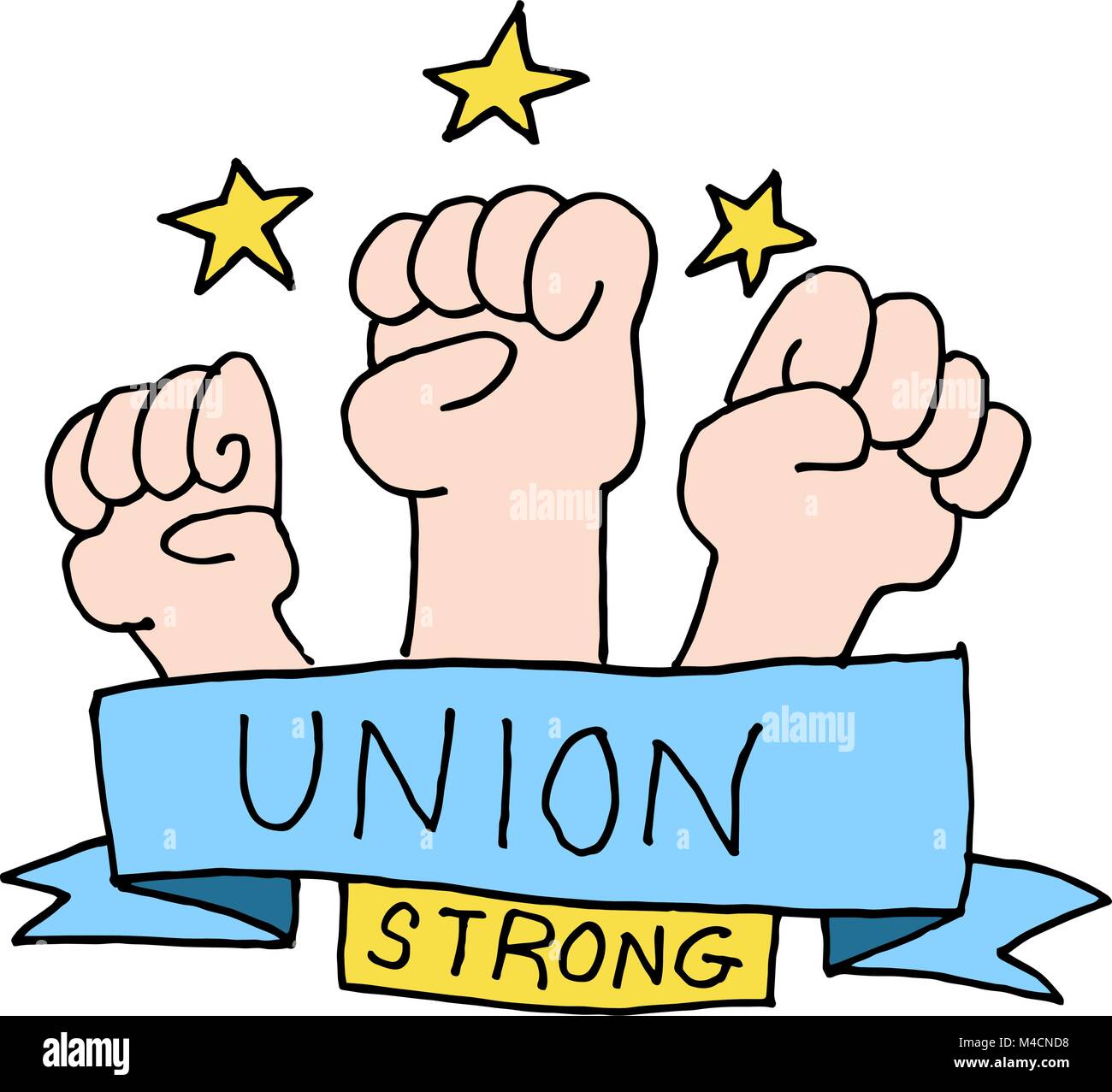 An image of a symbol of strong union fists Stock Vector Image & Art - Alamy