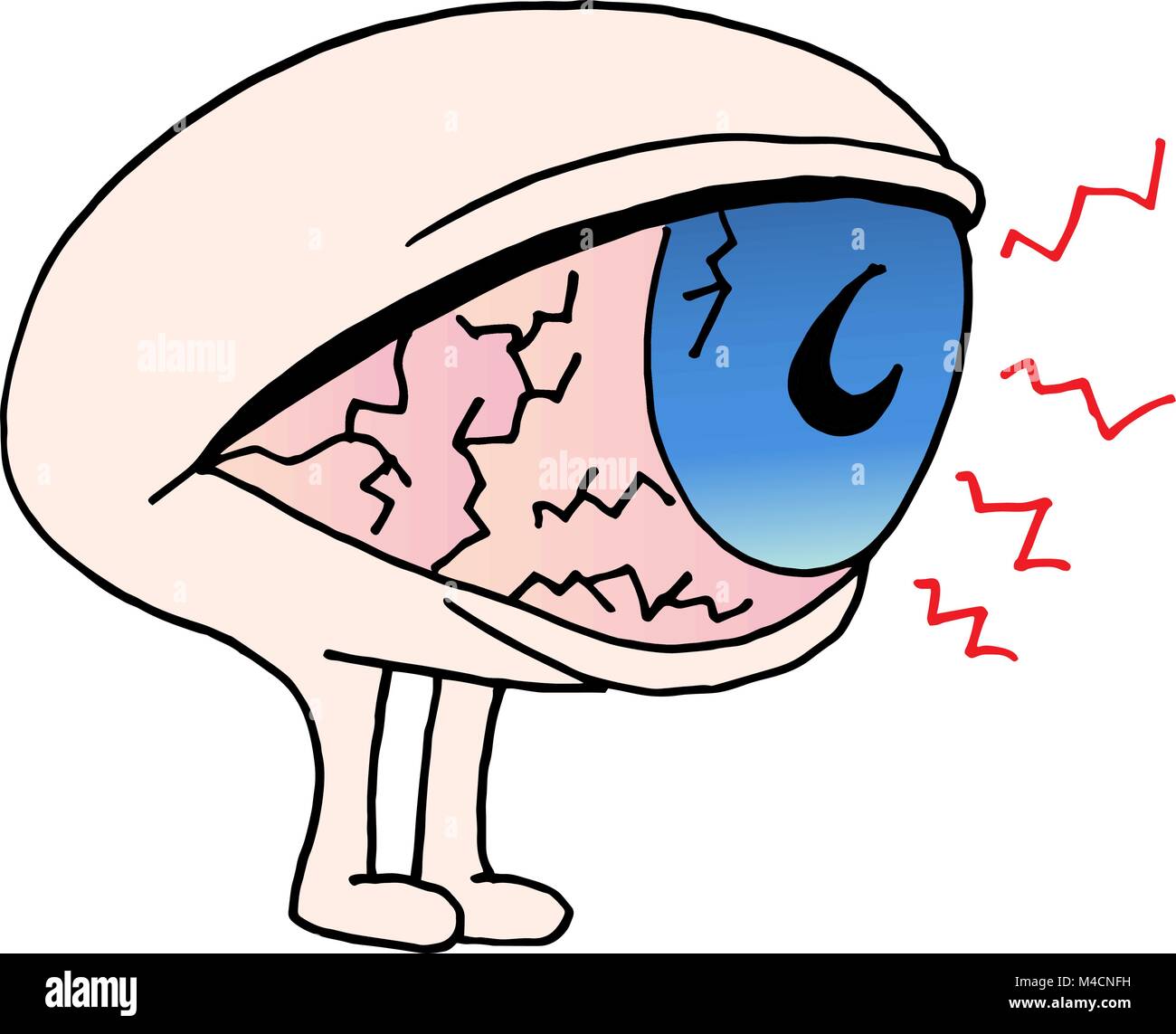 An image of a Dry eye cartoon character Stock Vector Image & Art - Alamy