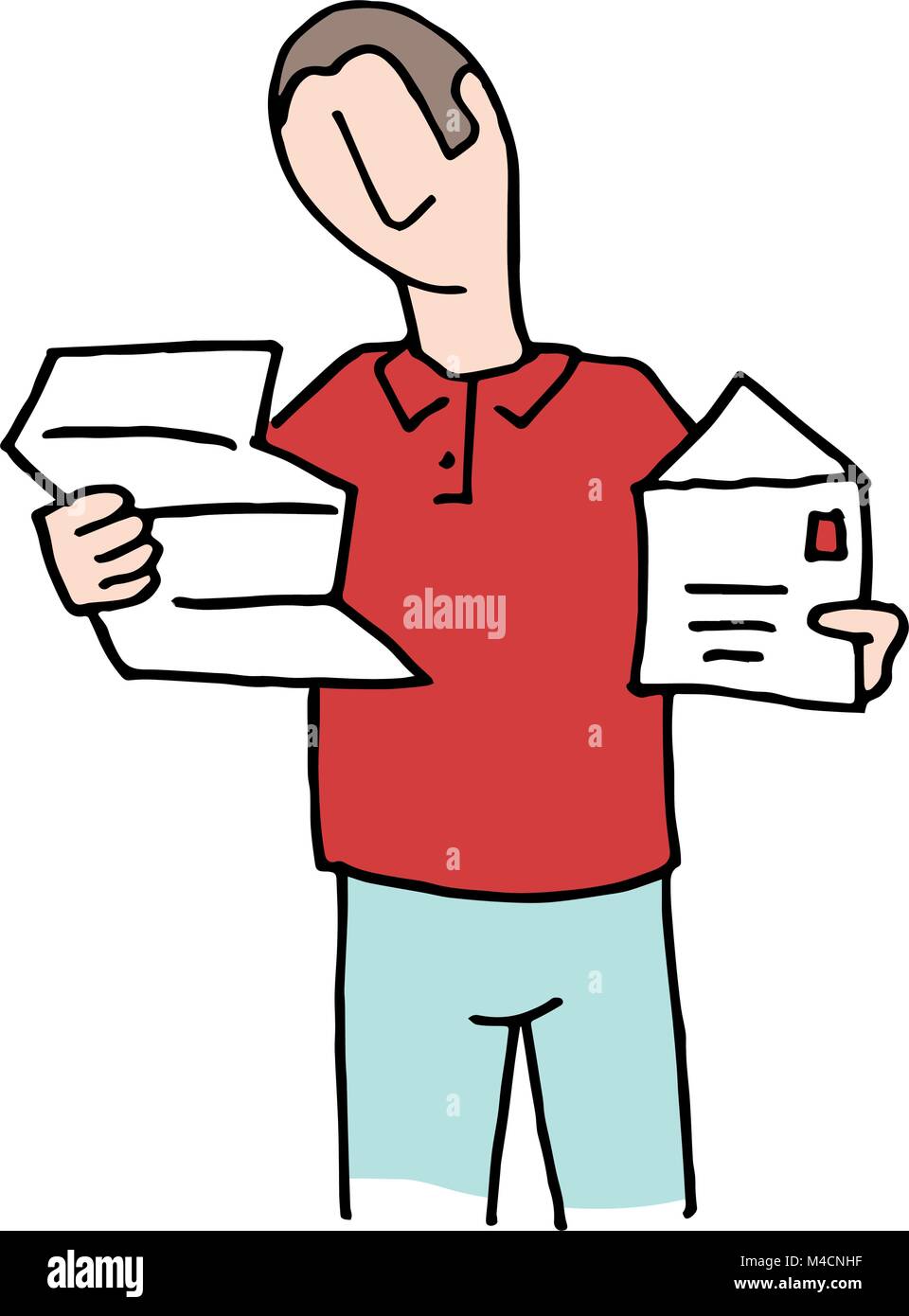 Reading mail Stock Vector Images - Alamy