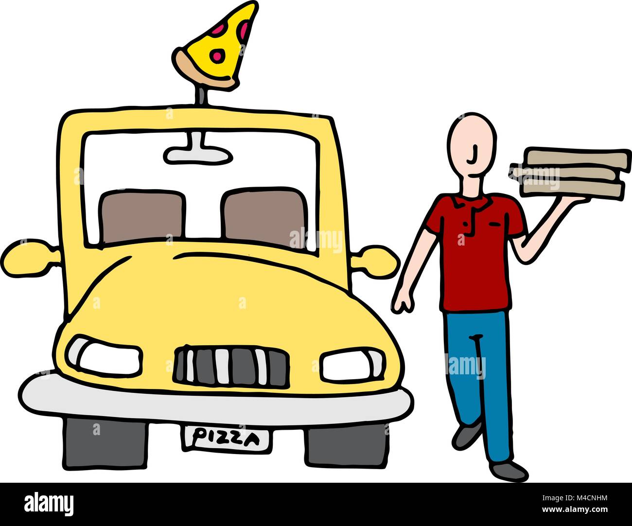 Delivery driver Stock Vector Images - Alamy