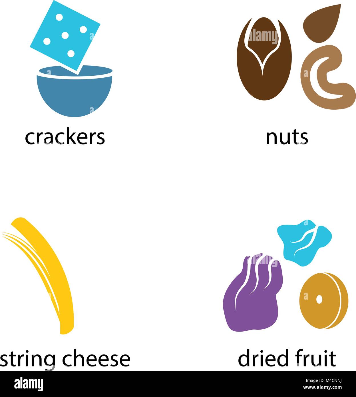 String of nuts Stock Vector Images - Alamy