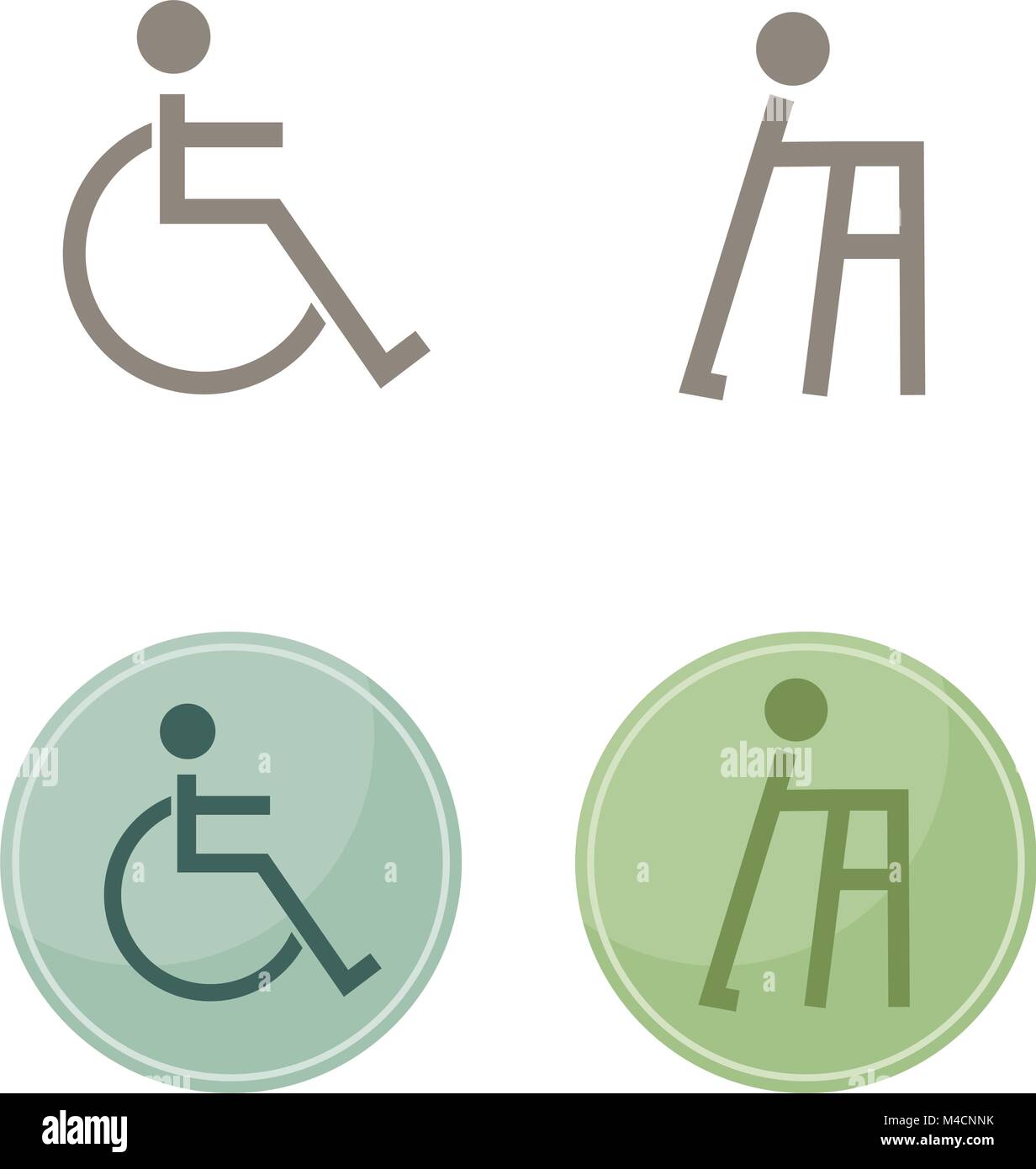 An image of men disability icons Stock Vector Image & Art - Alamy