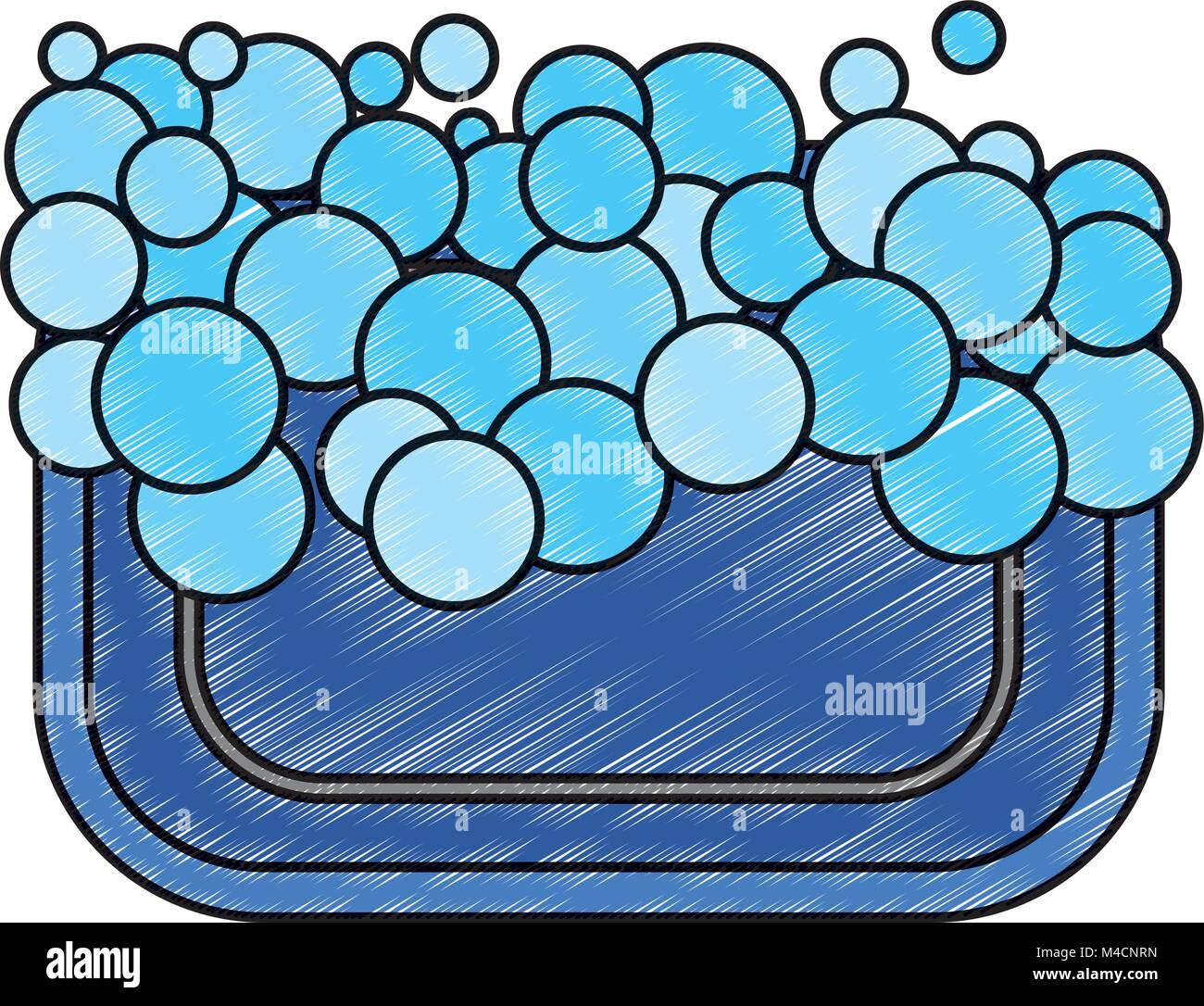 soap foam bubbles clean hygiene icon vector illustration Stock Vector ...