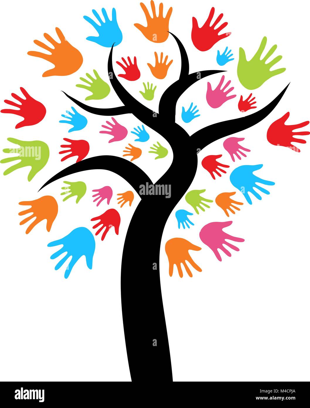 An image of a hand tree Stock Vector Image & Art - Alamy
