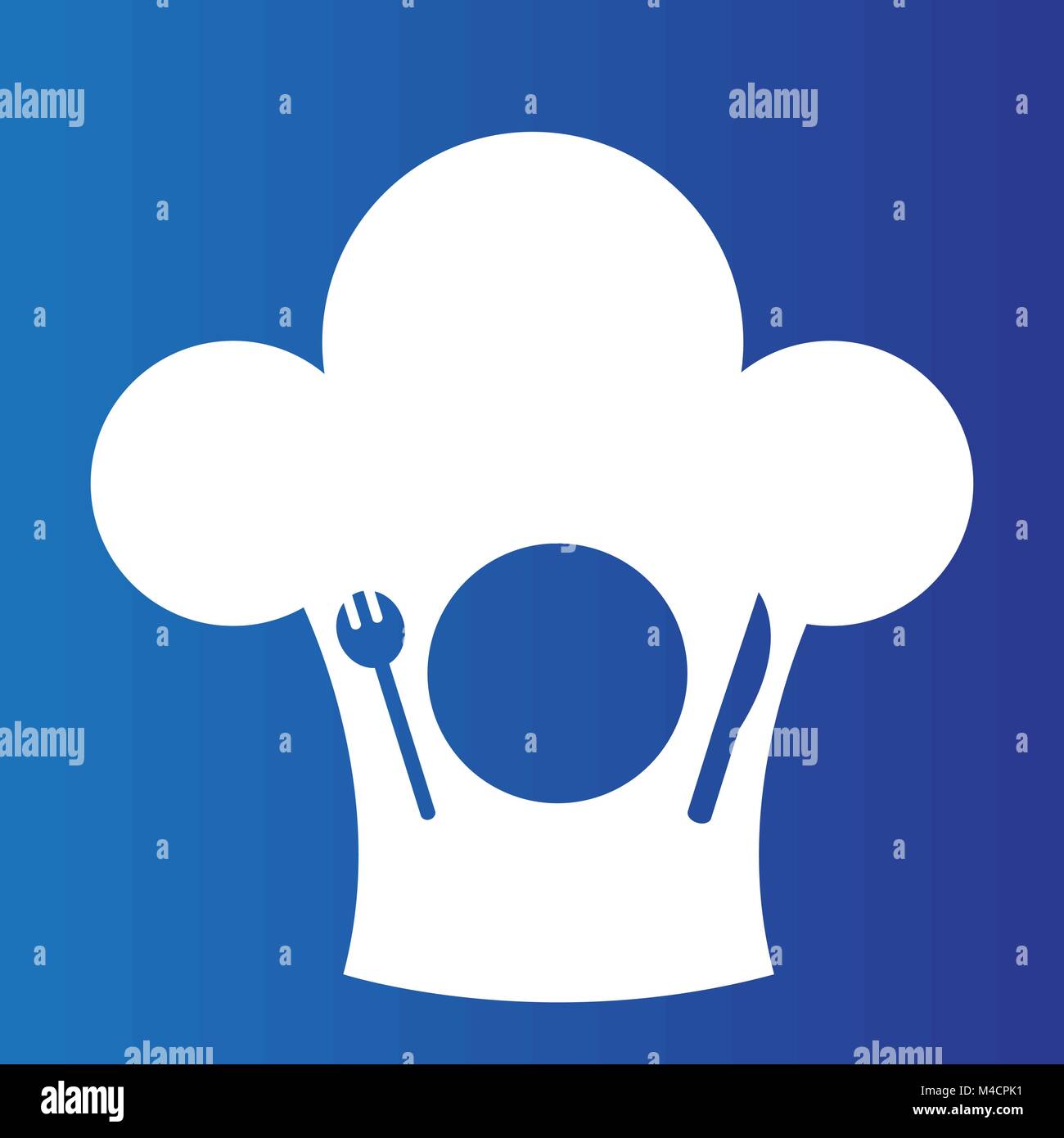 An image of a meal symbol with chef hat toque Stock Vector Image & Art ...