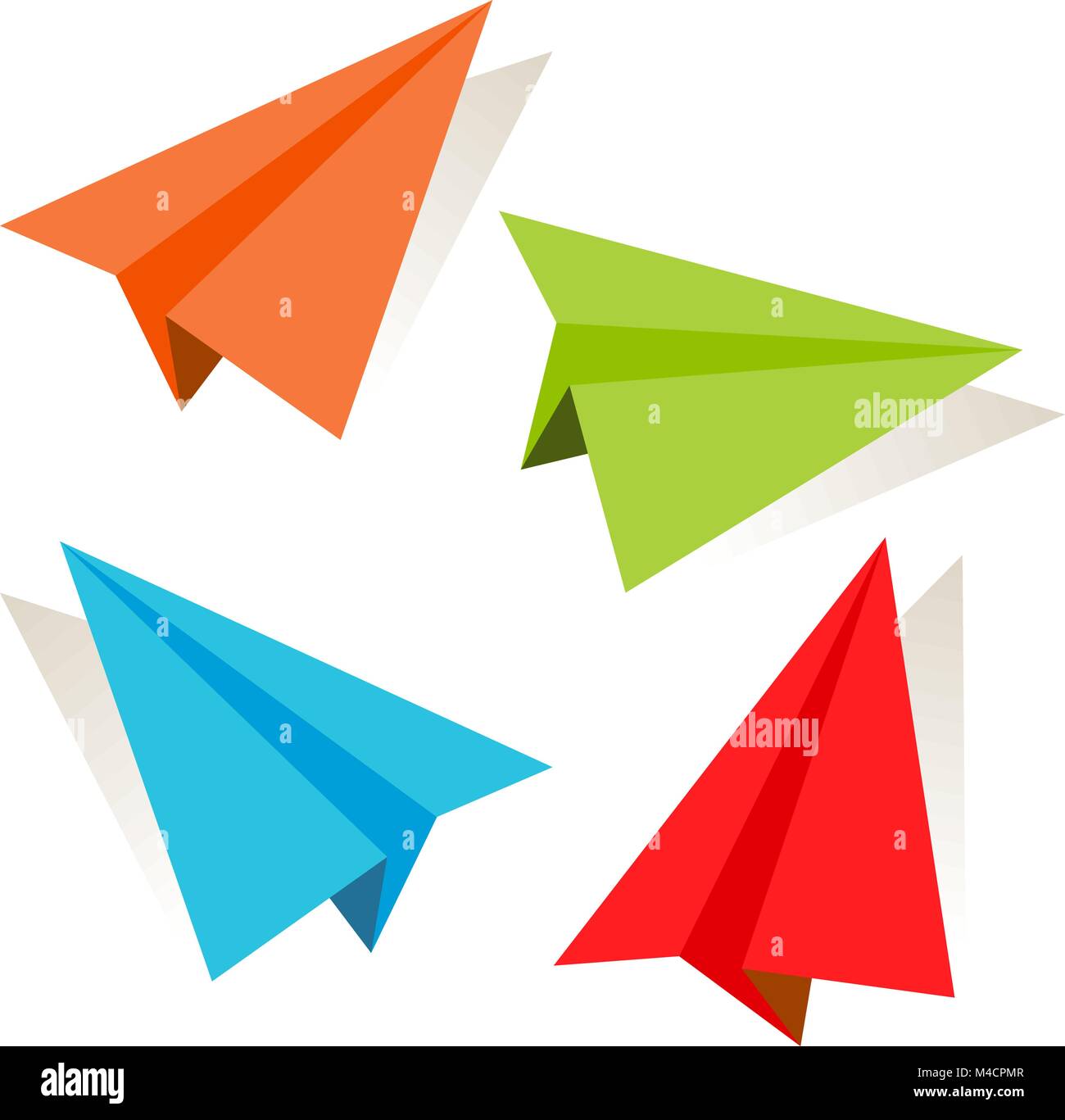 Paper airplane set hi-res stock photography and images - Alamy