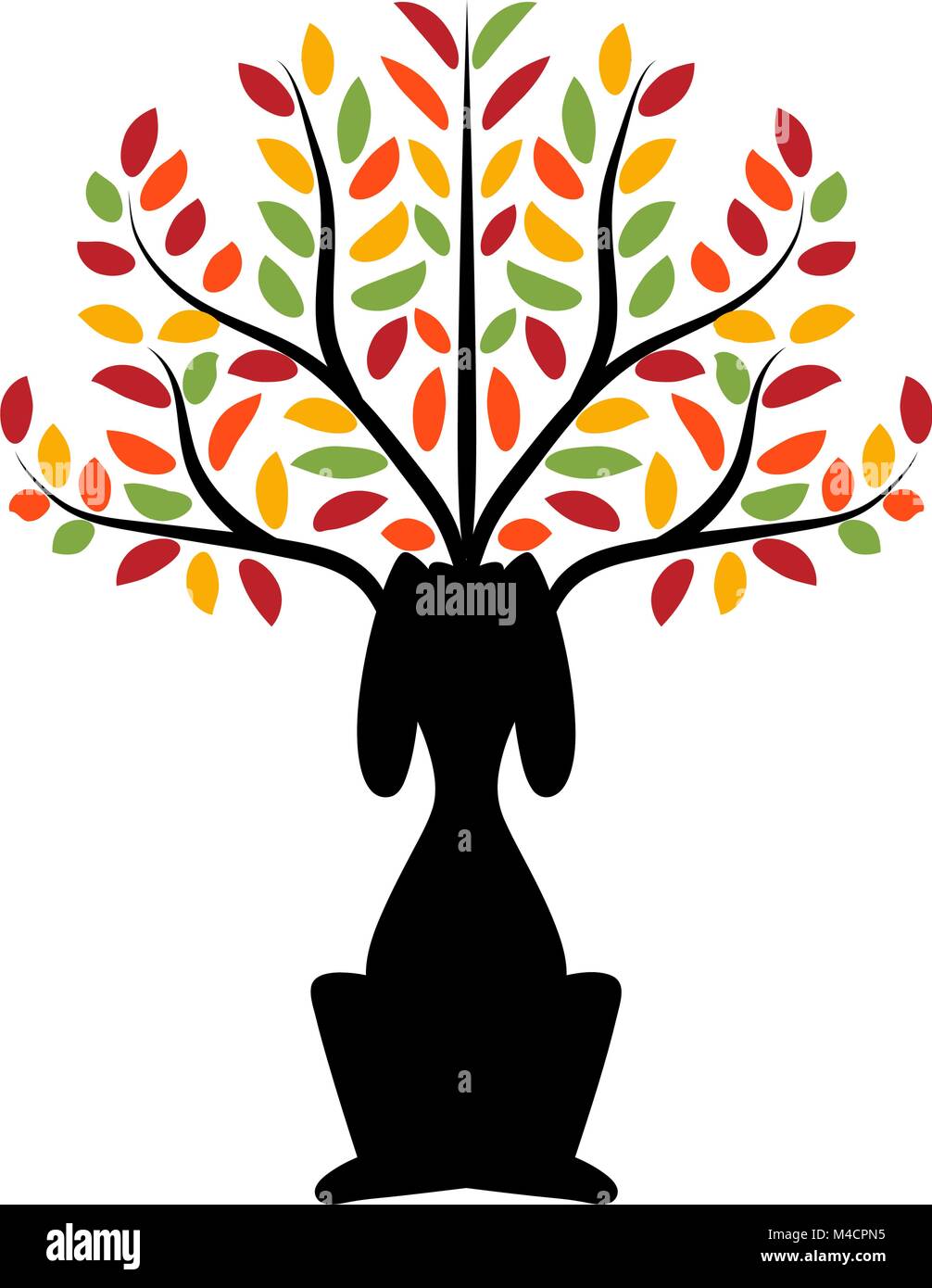 Canine tree Stock Vector Images - Alamy